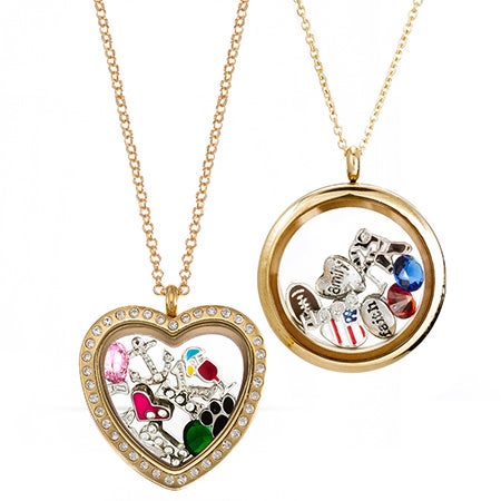 Floating Locket Gold Charms | Eve's Addiction